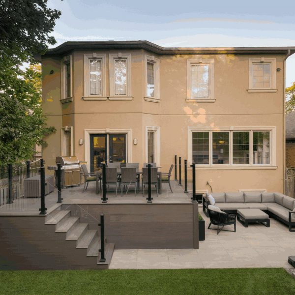 Toronto Custom Decking Project Featuring Raised Composite Deck ...