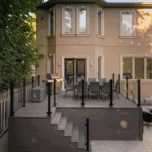 Toronto Custom Decking Project Featuring Raised Composite Deck ...